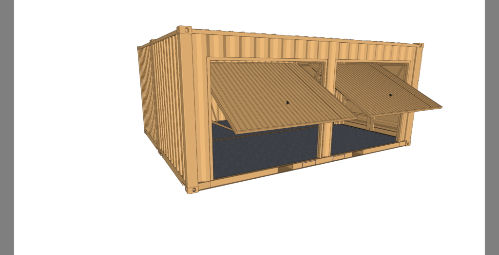 Abri pour vos véhicules : conteneur aménagé en garage l In’BOX