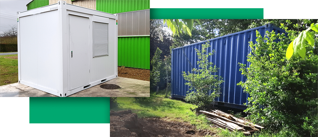 Abri pour vos véhicules : conteneur aménagé en garage l In’BOX