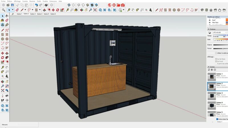 Container aménagé en cuisine d’été - In'Box Container