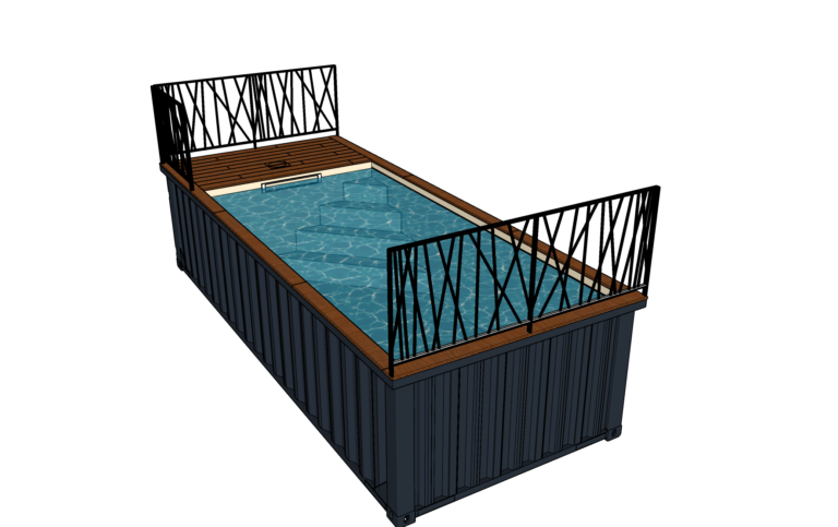 Installer une piscine en container l In’BOX Container